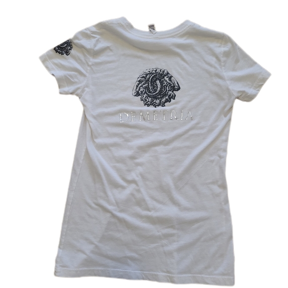 bella | Tops | Nwot Demetria White Tee By Bella Size Medium | Poshmark